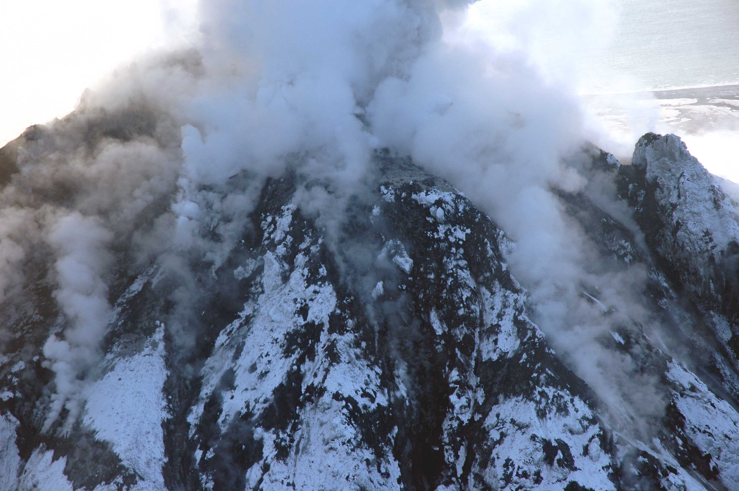 Summit of Augustine volcano.