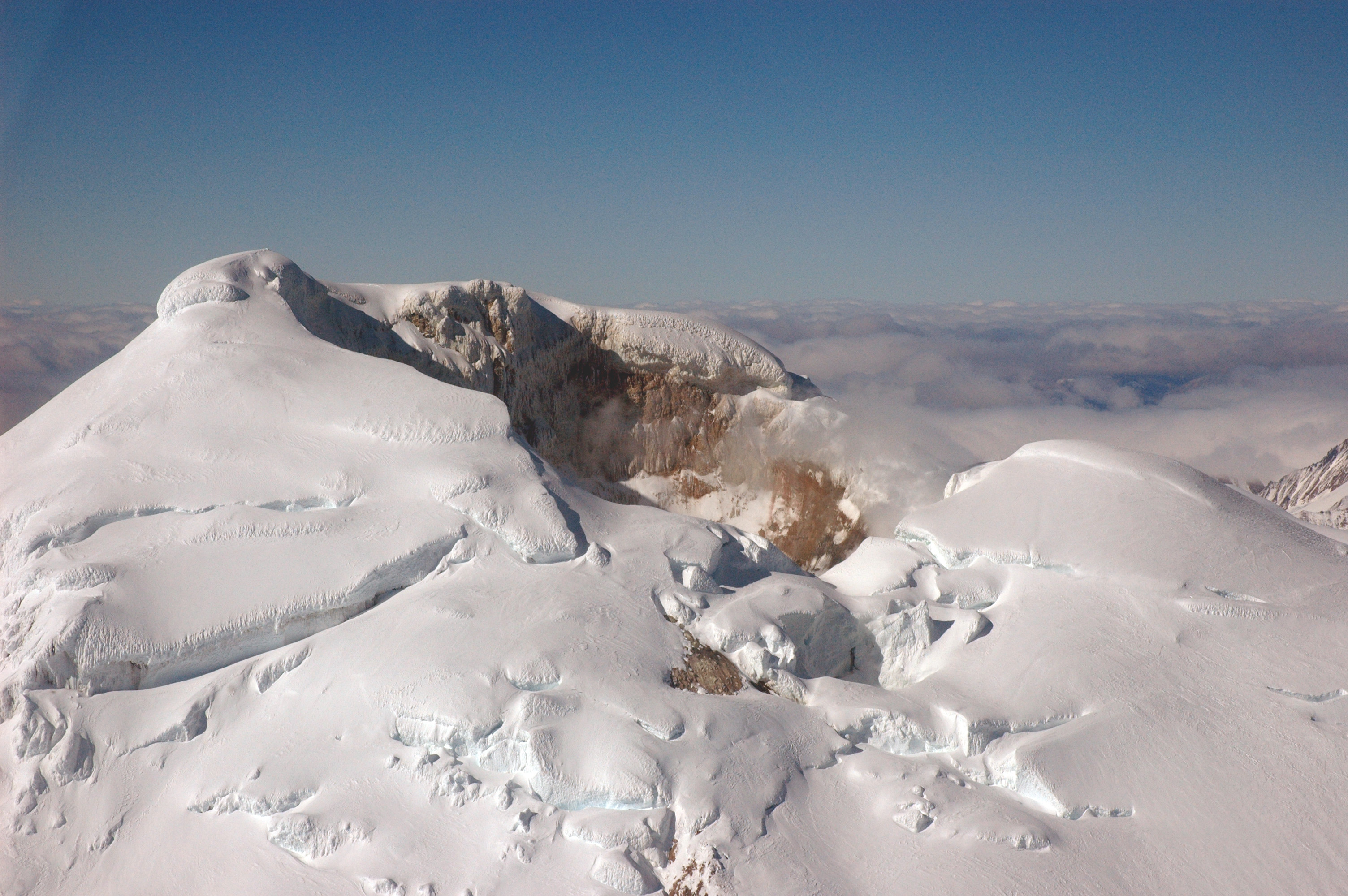 Mount Spurr and ice cauldron. View from east.