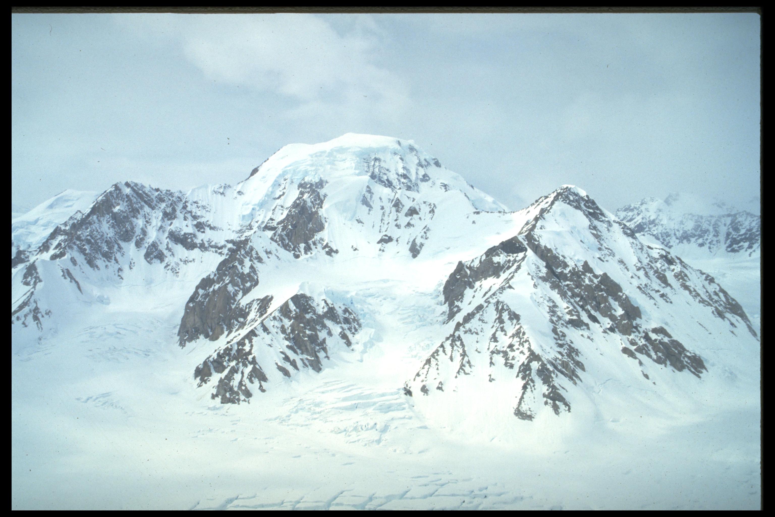Granitic-metamorphic complex that forms the basement for Hayes Volcano ...