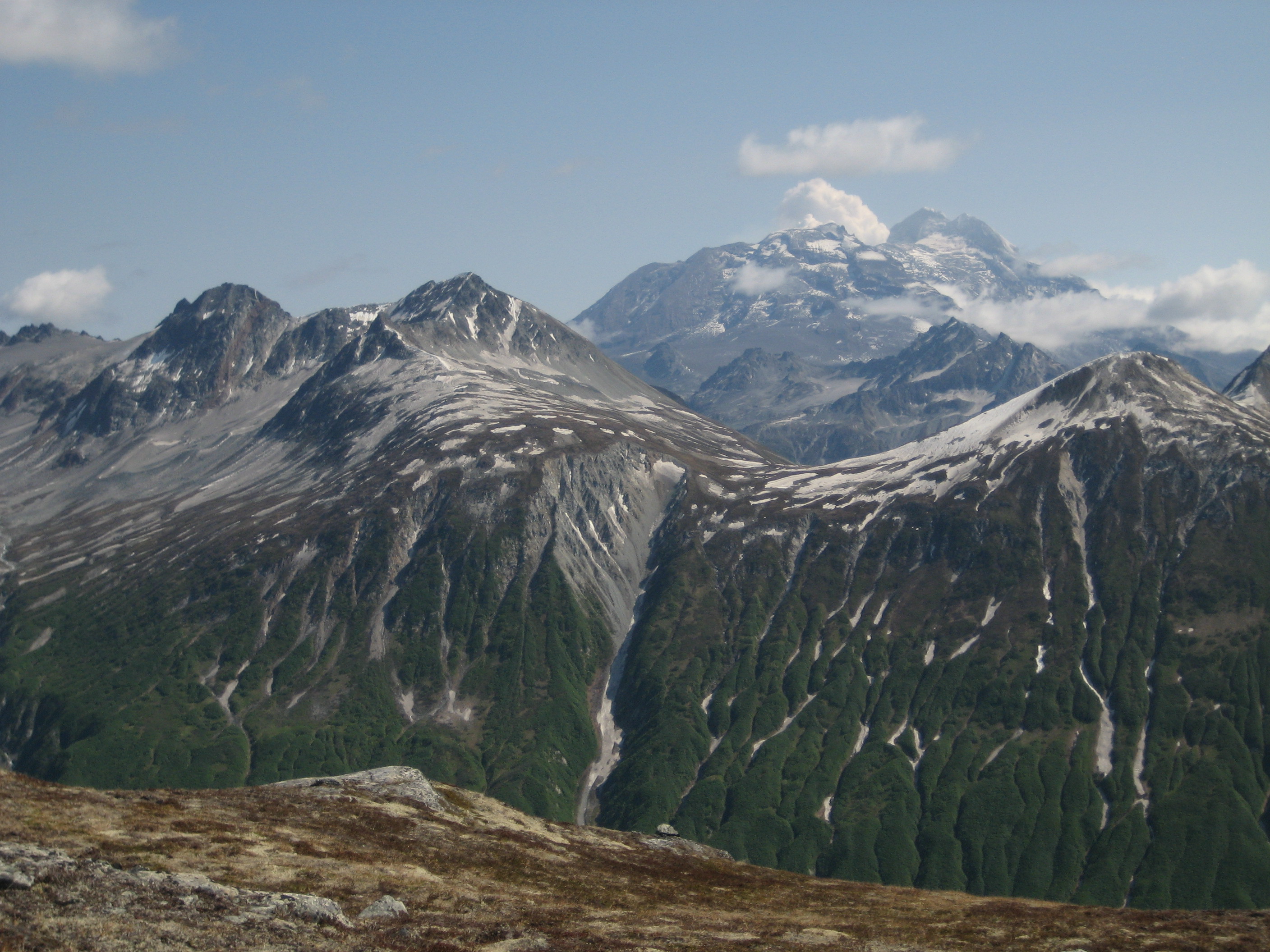 Redoubt, viewed from the GPS site Crescent, to the SW of the volcano ...