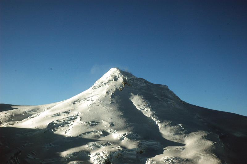 Ice cauldron at Spurr volcano.