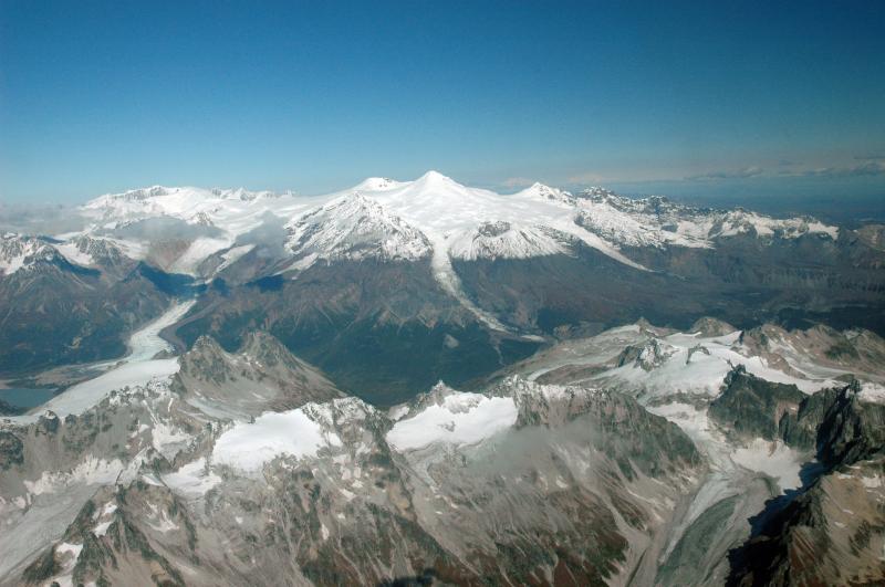 Mount Spurr and Crater Peak as viewed from the south.