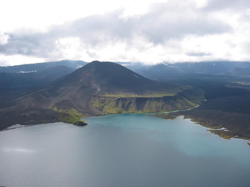 Cone D from northeast caldera rim, taken a few years prior to 2008 ...