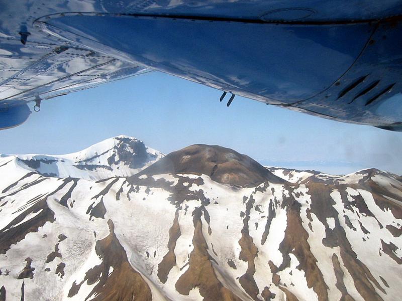 Akutan volcano summit.