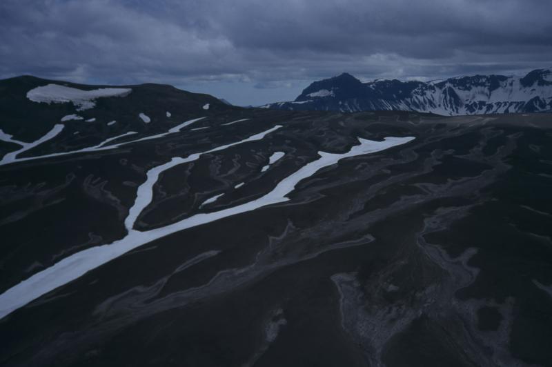 Aerial photo of the North flank and rim of Aniakchak. Photo courtesy of ...