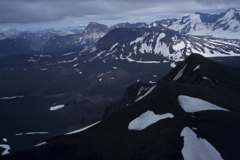Aerial photo of the West Rim of Aniankchack. Photo courtesy of Tina ...