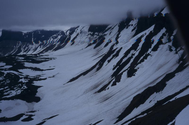 Aerial photo looking at the South wall of Aniankchack. Photo courtesy ...
