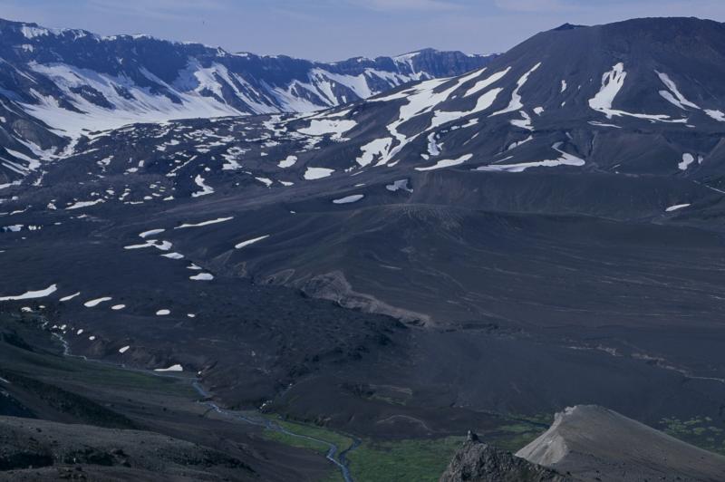 Aerial photo of Aniakchak. Photo courtesy of Tina Neal, USGS.