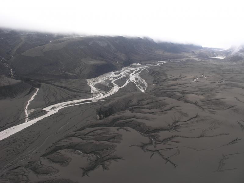 Ash blanketing the region just outside the Gates during the 2008 ...