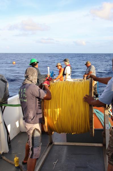 Field photos from the Northern Mariana Islands (NMI) hydrophone ...