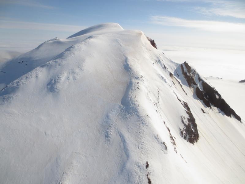 Summit of Great Sitkin volcano from the NE.