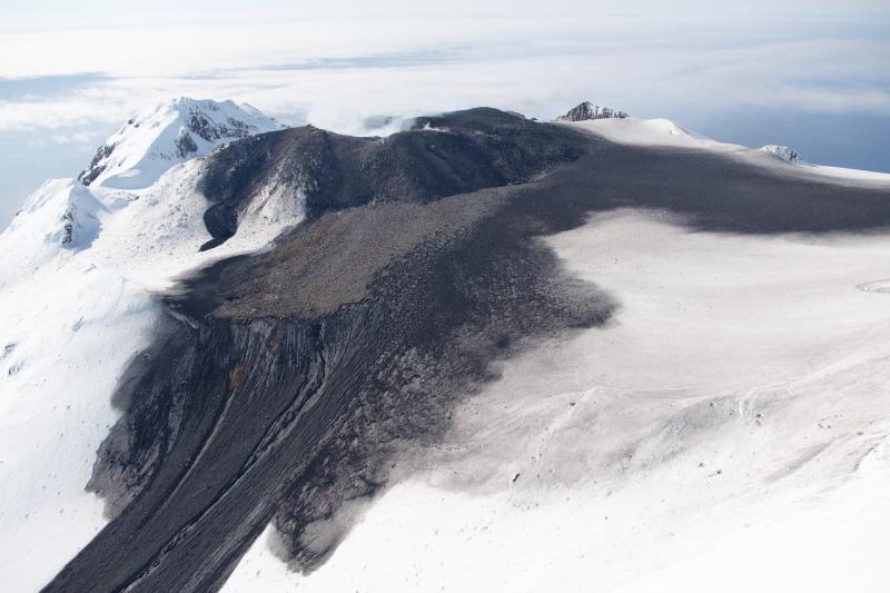 Summit crater of Great Sitkin on June 11.
