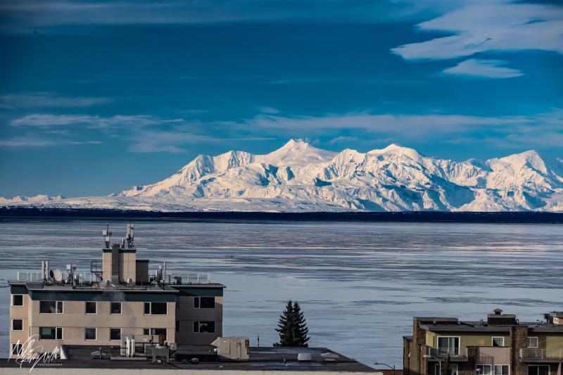 Mt. Spurr with visible steaming from the summit. Photo by Nika Wolfe ...